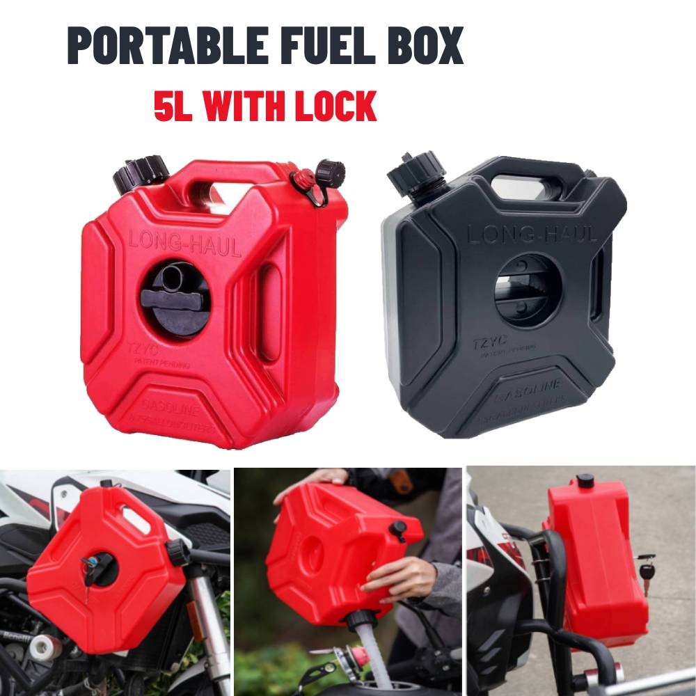 5L Portable Universal Fuel Box Oil Tank Back-Up/Fuel Oil Container with ...