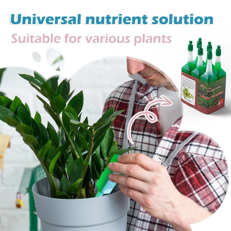 6PCS Fertilizer for Hydroponic Potted Plant Nutrient Solution Multi ...