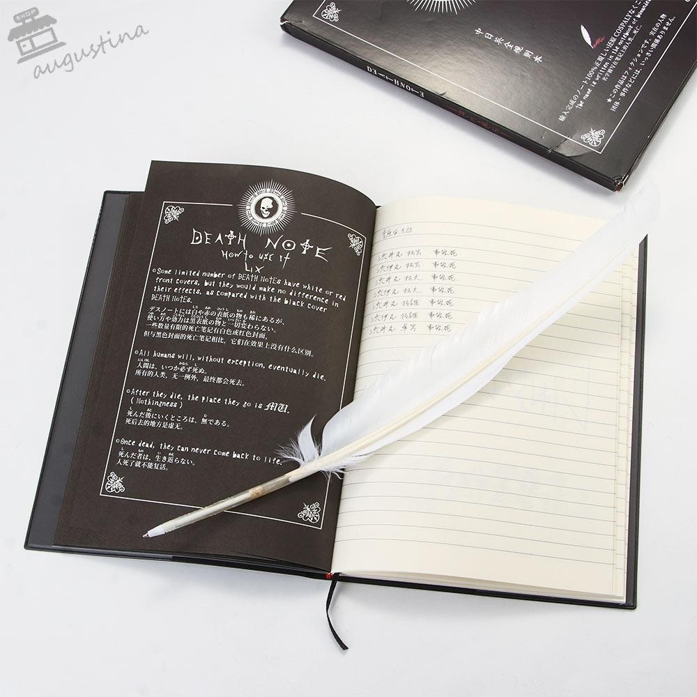 AUGUSTINA Death Note Notebook for Gift Role Playing Anime Leather Diary ...