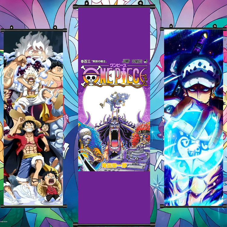 One Piece Poster Luffy Gear Fifth: Sun God Nika Mural Bedroom ...