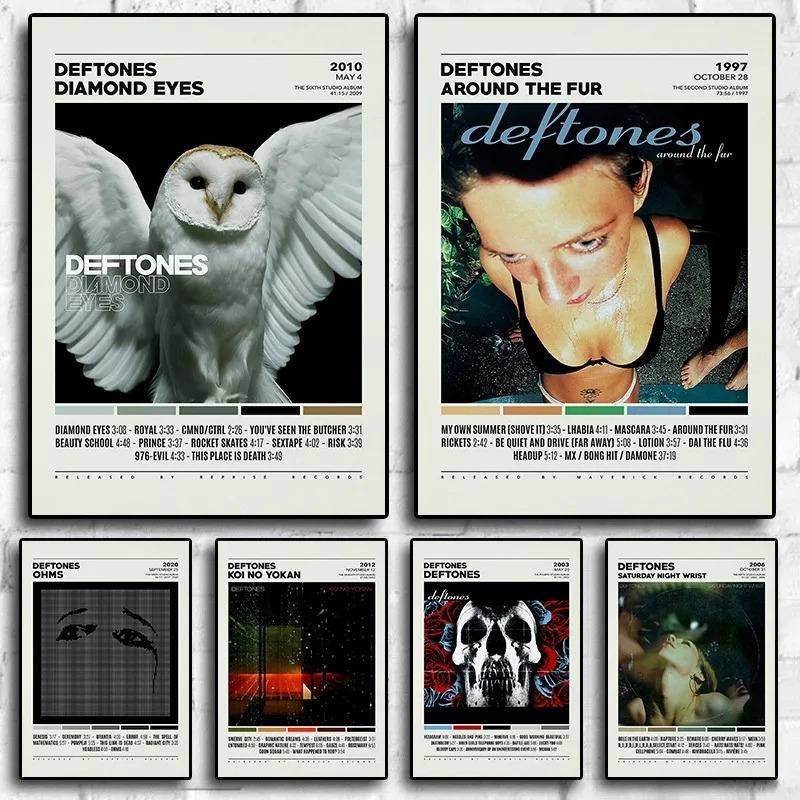 Deftones Band Poster Around the Fur/Saturday Night Wrist Music Album ...