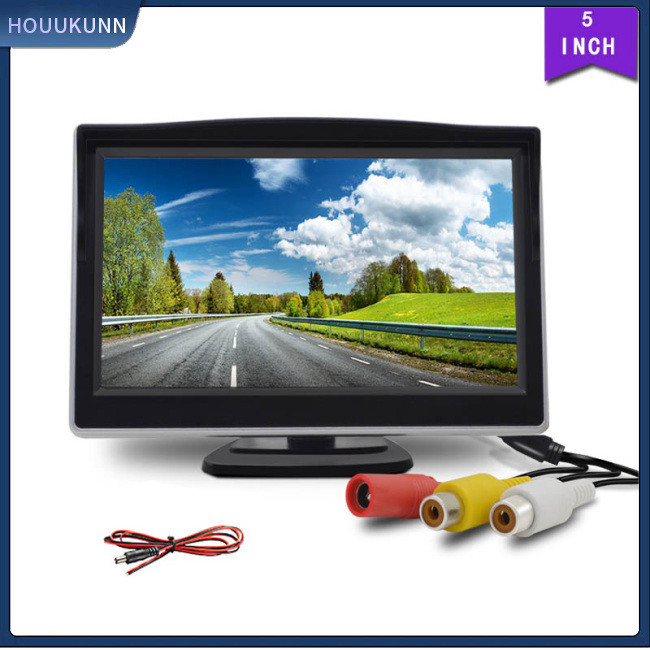 Home 5 Inch Tft Lcd Screen Car Monitor 2 Channels Video Input 800 x 480 ...