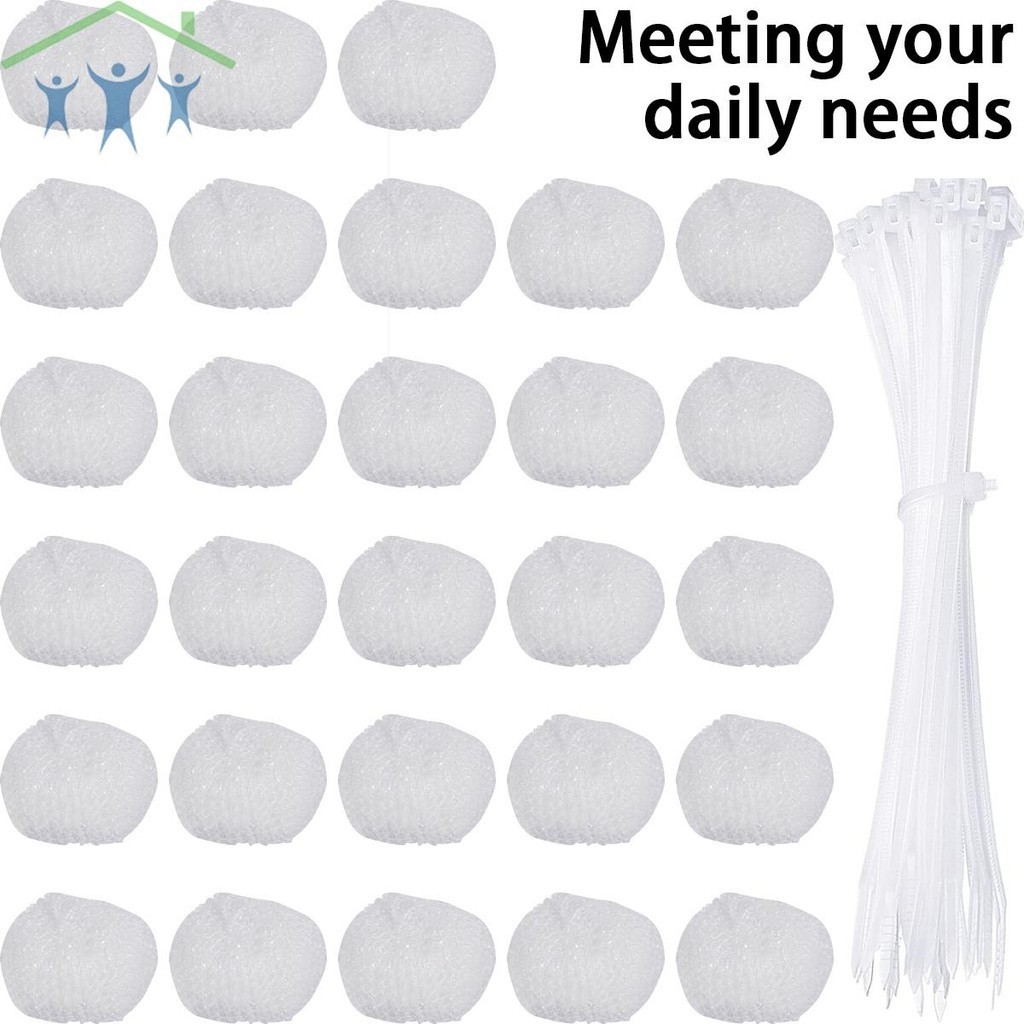 30Pcs Washer Lint Catcher Nylon Washing Machine Lint Trap with 30 Cable ...