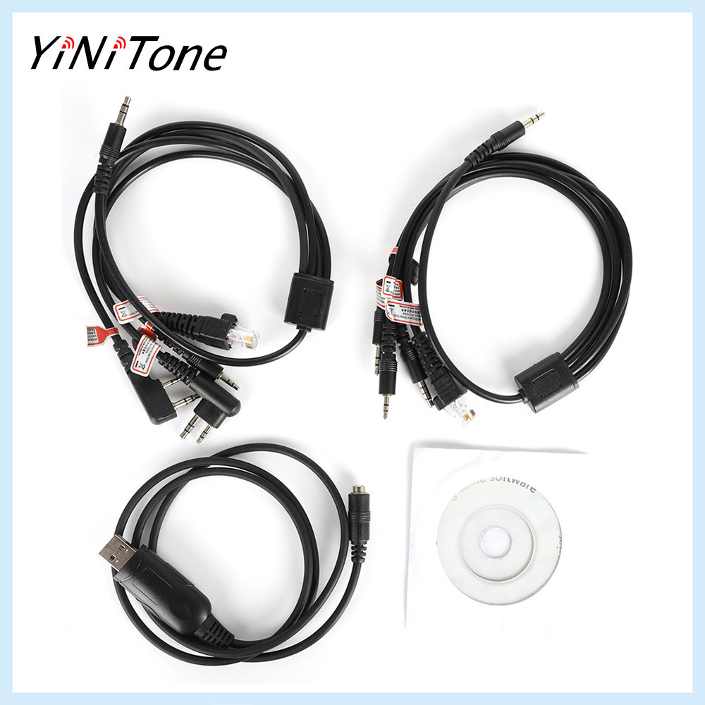 Two Way Radio 8 in 1 USB Programming Cable For Motorola PUXING BaoFeng ...