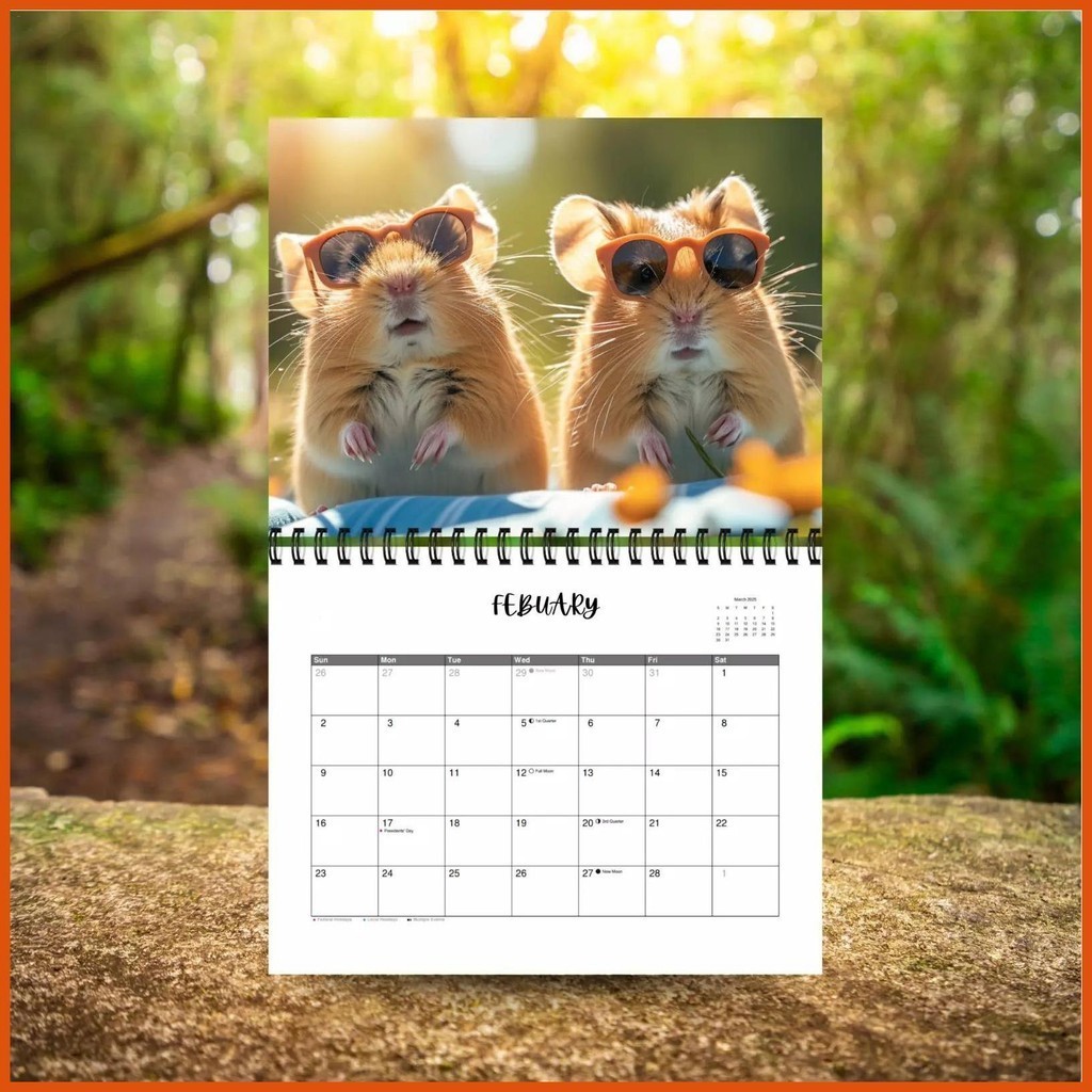 Animal Print Wall Calendar 2025 Animal Calendar Animal Theme Design ...