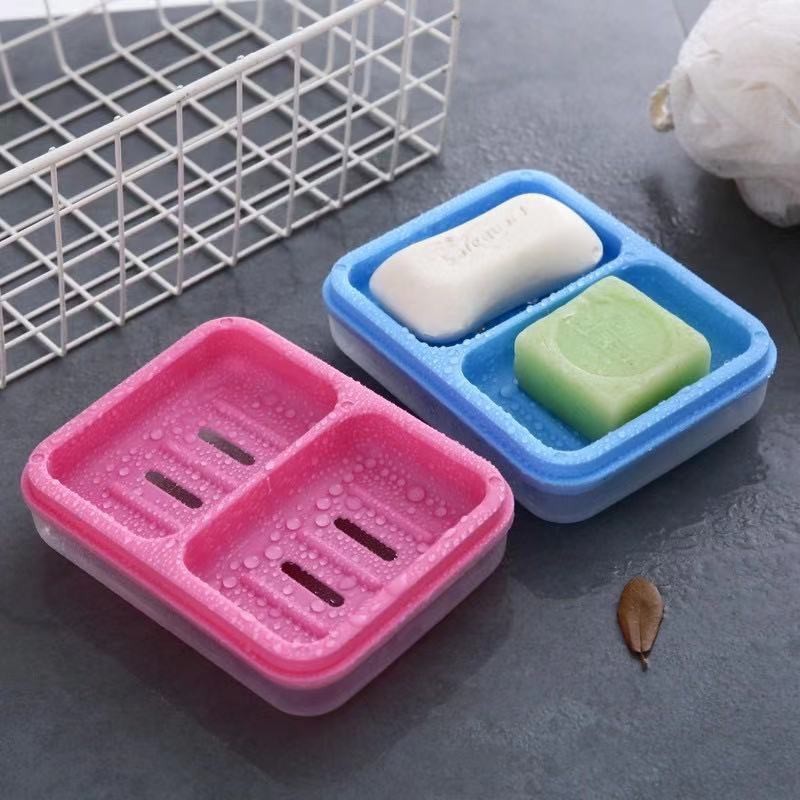 NEW Plastic Soap Box Sealed With Cover Water Proof Household Travel ...