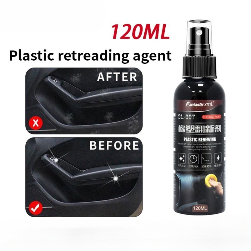 Car Plastic Retreading Agent Black Trim Restorer Rubber Restorer ...
