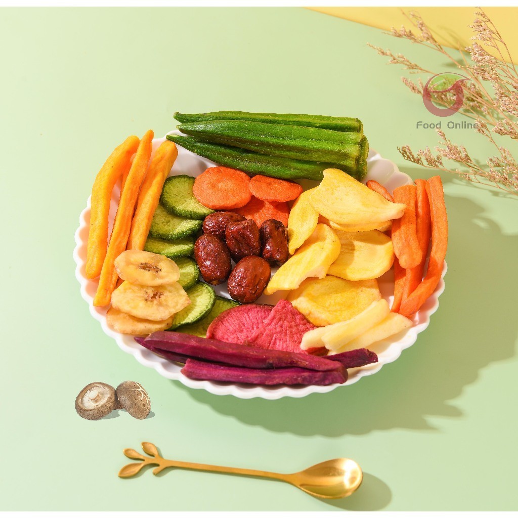 Vegetable chips 10-in-1 dried fruits and vegetables Assorted vegetable ...