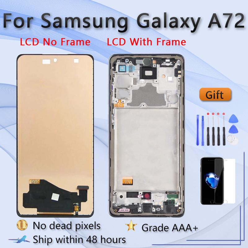 OLED TFT LCD For Samsung Galaxy A72 A725 A725F A725F/DS A725MA725M/DS Display Screen Touch Panel ...