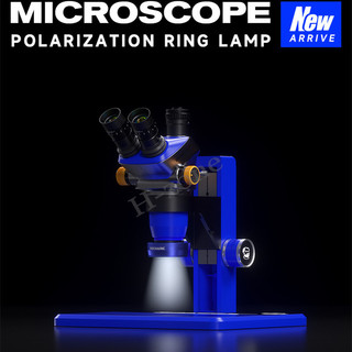 Mechanic LS720 Microscope Ring Light Polarized Ring Light Eliminates ...