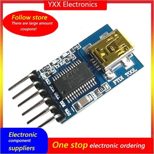 Usb to TTL Support 3.3V 5V Dual Power FT232RL FTDI MWC Tester | Shopee ...