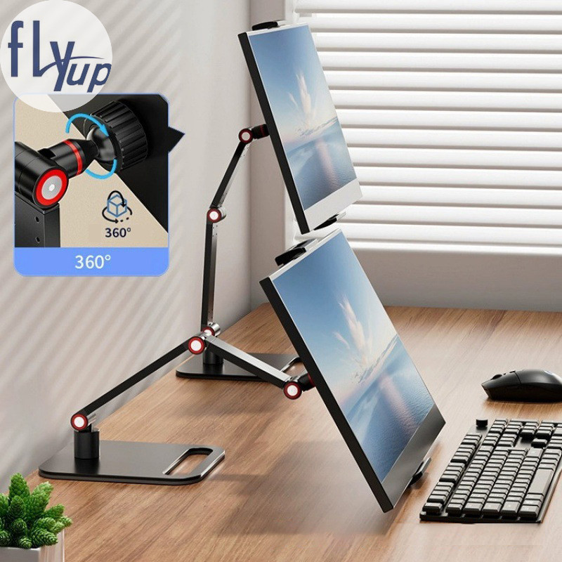 flyup Portable Monitor Desk Holder Metal Stand 16 Inch Universal ...
