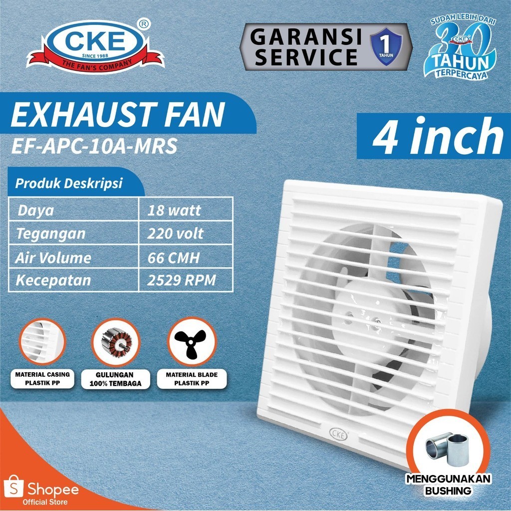Mini Exhaust Fan AIR CONDITIONING 4 Inch Hexos WALL Fan | Shopee ...