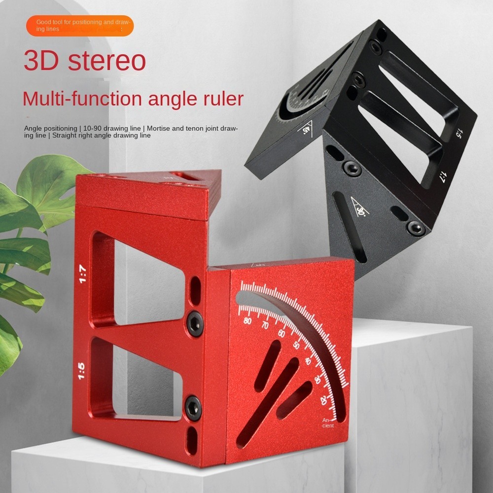 Carpentry 90° marking ruler, 45-degree angle marking device, circular ...