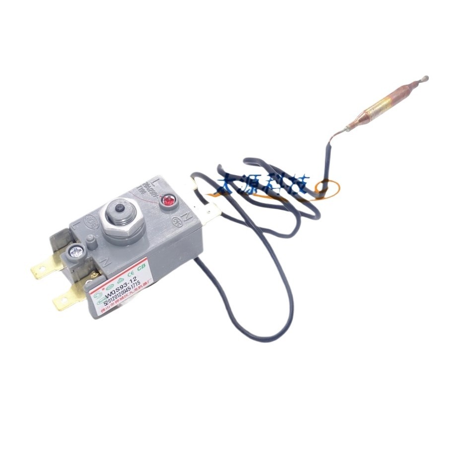 Kowloon Original WQS93-12T Thermostat 20A Manual Reset Electric Water ...