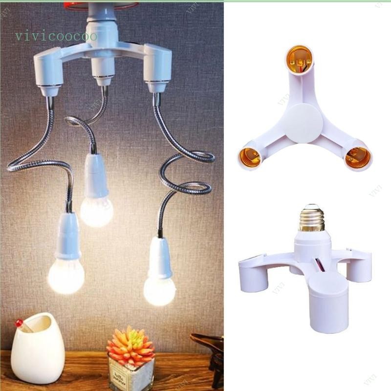 VIVI 2 3 4 5 6 7 in 1 Light Bulb Socket Splitter E26 E27 Compatible Expand Lighting | Shopee ...