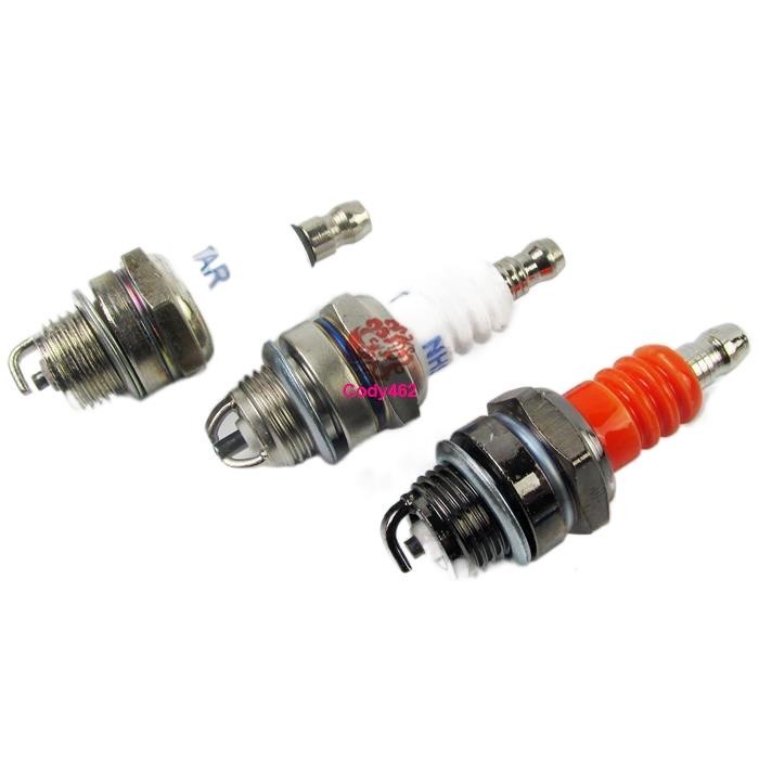 Lawn mower two-stroke spark plug flame nozzle igniter gasoline saw ...