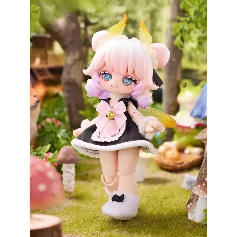 Genuine Library KAKA Insect Cafe Blind Box 12 Points BJD Action Figure ...