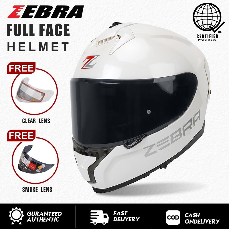 ZEBRA Full Face Helmet For Motorcycle Helmet For Woman Man Couple Dual ...