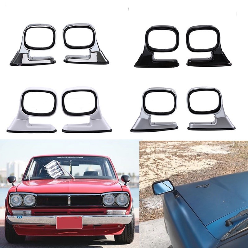 1 Pair Fender Mirror Universal Rear View Bonnet Mirror Car Hood Side ...