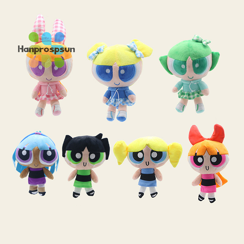 Hanprospsun> 25cm The Powerpuff Girls Cartoon Plush Doll Soft Stuffed ...