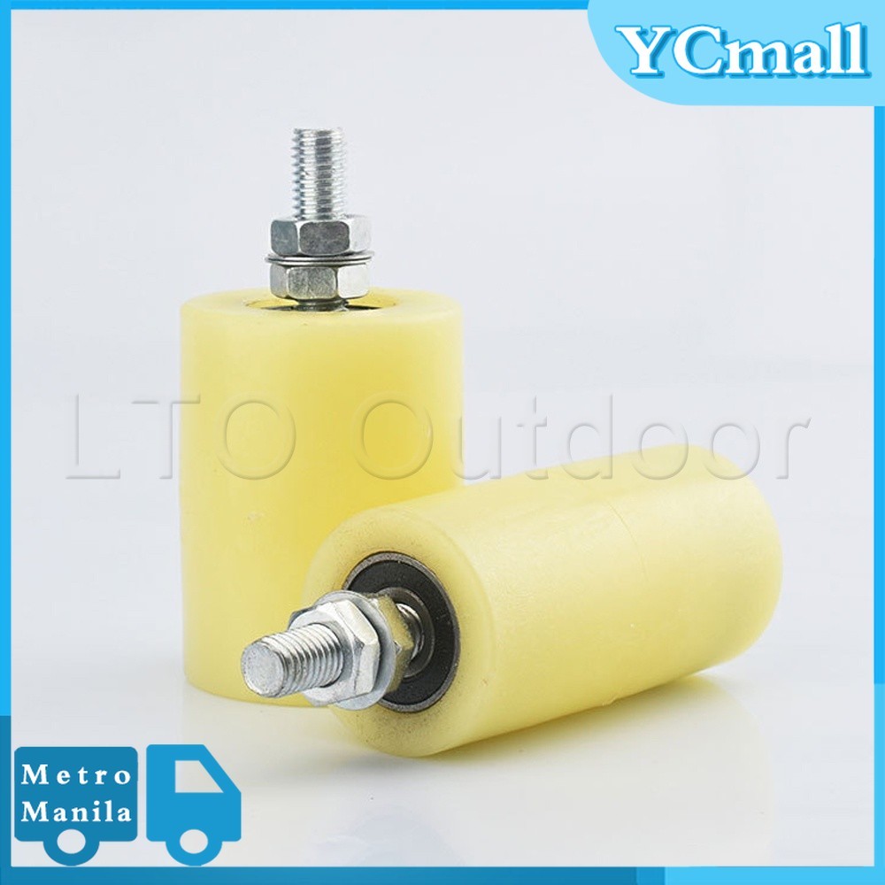 2PCS Sliding Gate Roller Guide with Ball Bearings PP + Steel Flat ...