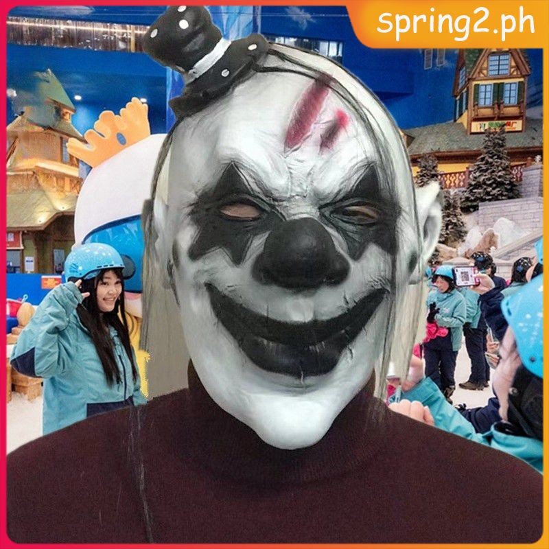 [Ready Stock] Funny Rubber Cosplay Scary Grimace Costume Mask Demon ...