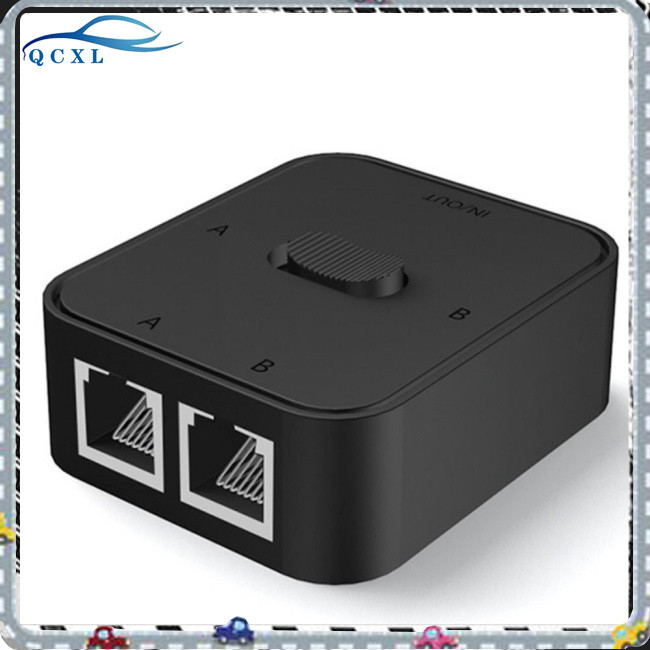 1 Day Shipping！ 2 Port Rj45 Cat6 Lan Hub Network Switch Box Selector 2 ...