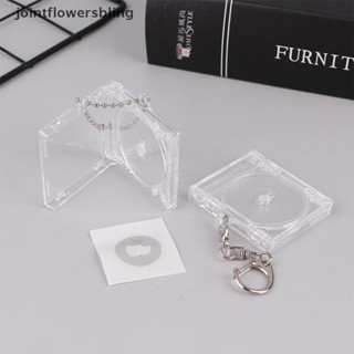 JOPH 1 PCS Blank Album Mini CD Case Key Chain For DIY Backpack Hanging ...