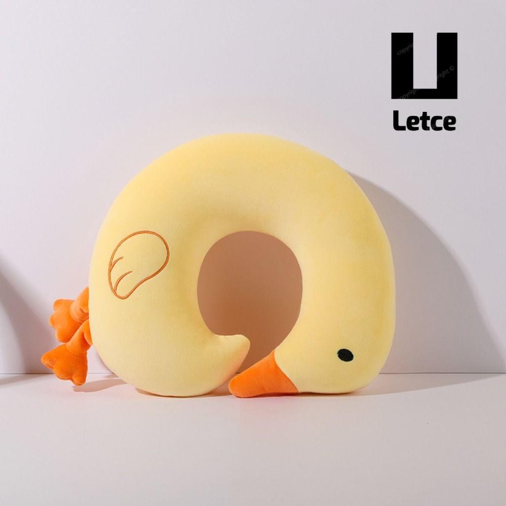 LETCE U-shaped Pillow, Cartoon Cute Neck Pillow, Crystal Velvet Large ...