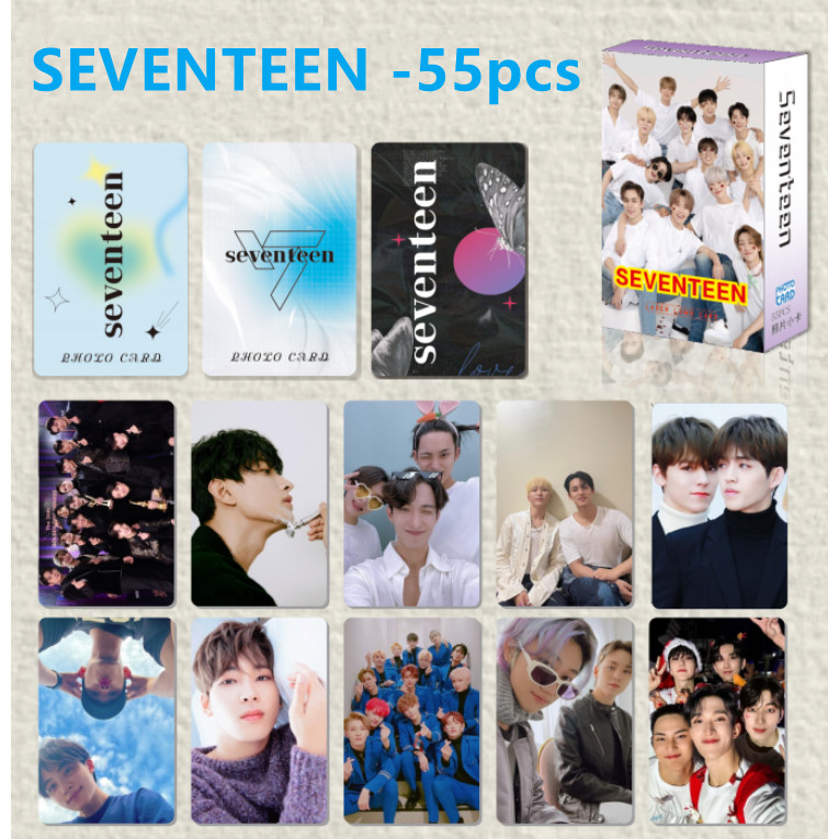 SEVENTEEN Holographic Laser LOMO Cards 17 IS RIGHT HERE Joshua S.Coups Hoshi Mingyu JEONGHAN JUN ...