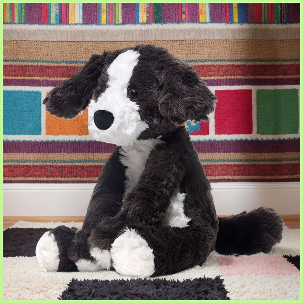 Realistic Border Collie Toy Realistic Black And White Animal Toy Border ...