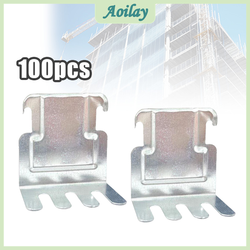 100Pcs Metal W Clip C-Channel Fitting Double Furring Clip For Ceiling ...