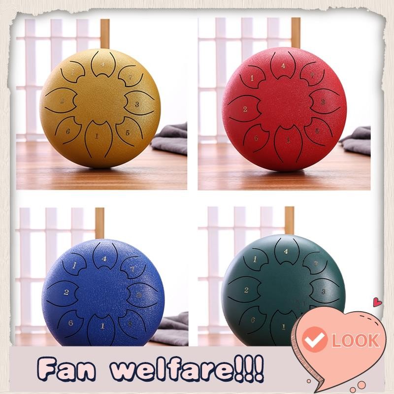Rain Drum for Outside, Steel Tongue Drum 8Notes 6 Inches Chakra Tank ...