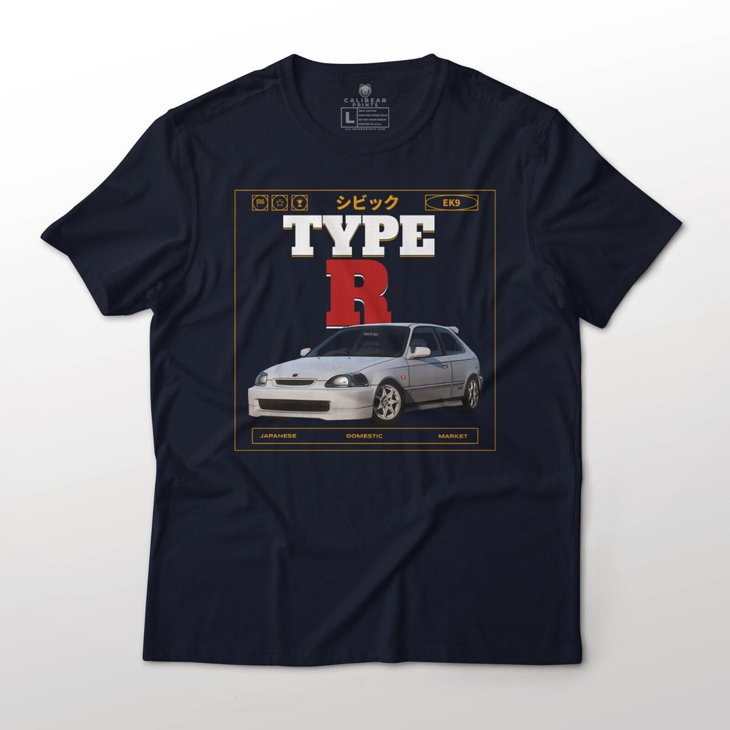 Civic Type R Ek9 Hatchback Jdm Aesthetic Graphic Art T-Shirt | Shopee ...