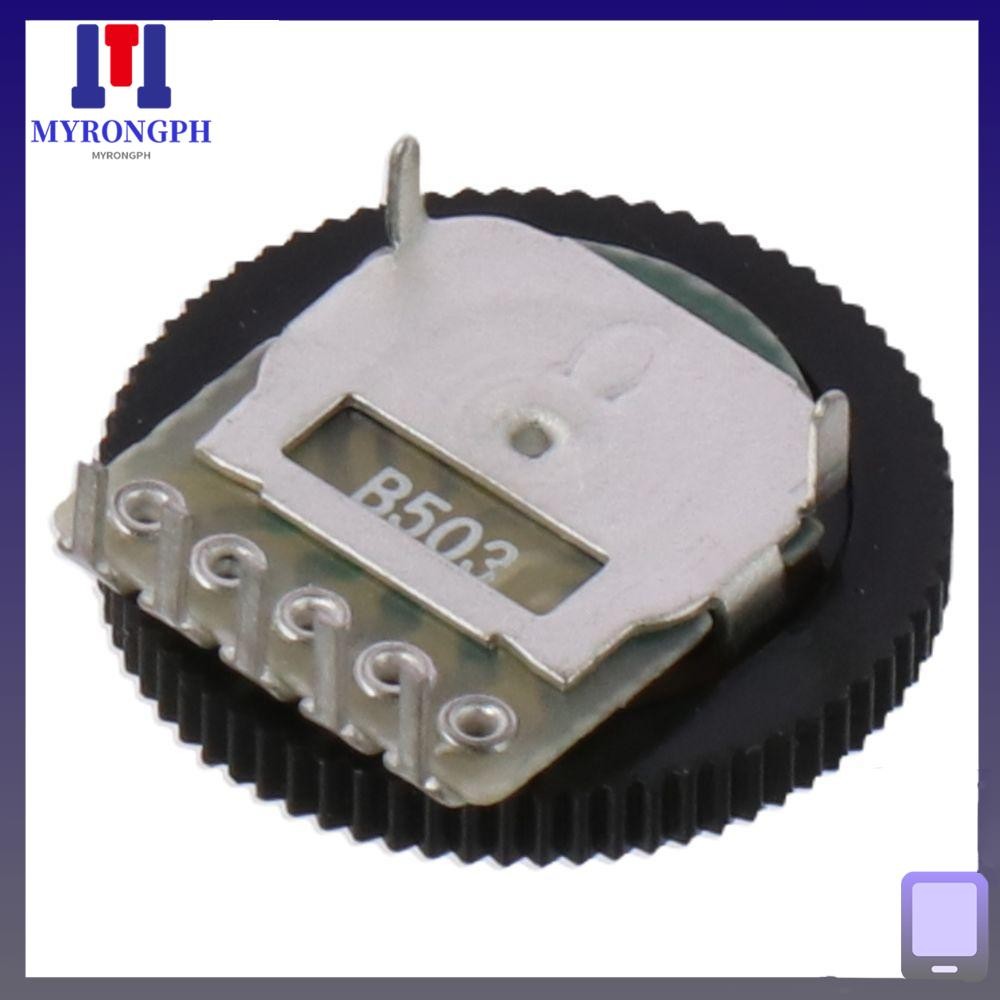 MYRONGPH Wheel Potentiometer, 50K Ohm 16x2mm, Wide Application 5-Pin ...
