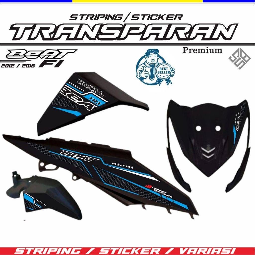 Striping Variations HONDA BEAT FI SIMPLE MOTIF STICKER Variations ...