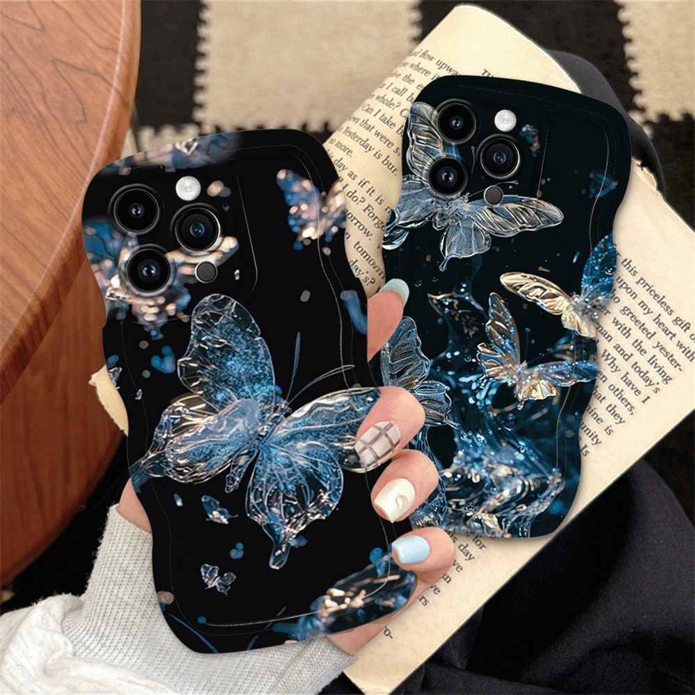 Dark Butterfly For Redmi 14C Note 13 12Pro RedmiA3 A1 13 A2 12C 10C 10A 9C 9T Note11S 10 5G 10S ...