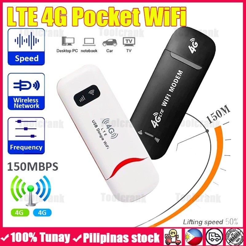 Wireless 4G LTE WiFi Router Modem Universal SIM Card 150Mbps USB Mini ...