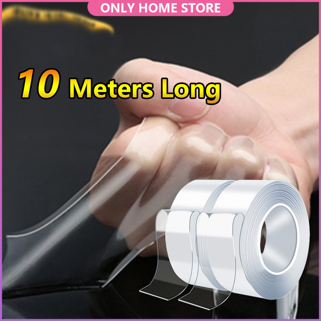 10 Meter Double-Sided Strong Sticky Industrial Tape Adhesive Traceless ...