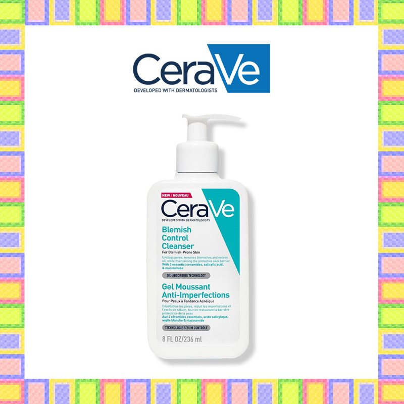 CeraVe Blemish Control Cleanser For Blemish-Prone Skin Foaming Cleanser ...