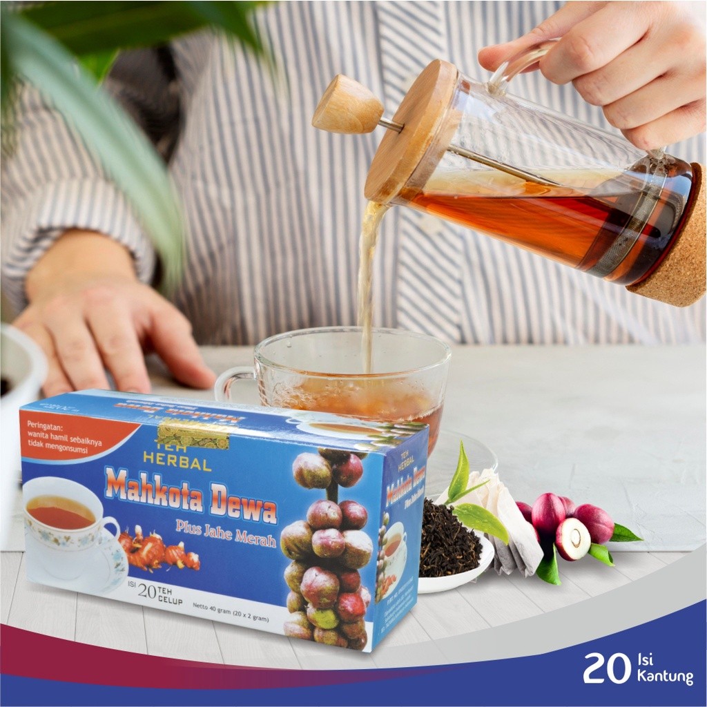 Original Mahkota Dewa Herbal Tazakka Tea Bags Contains 20 Bags ...