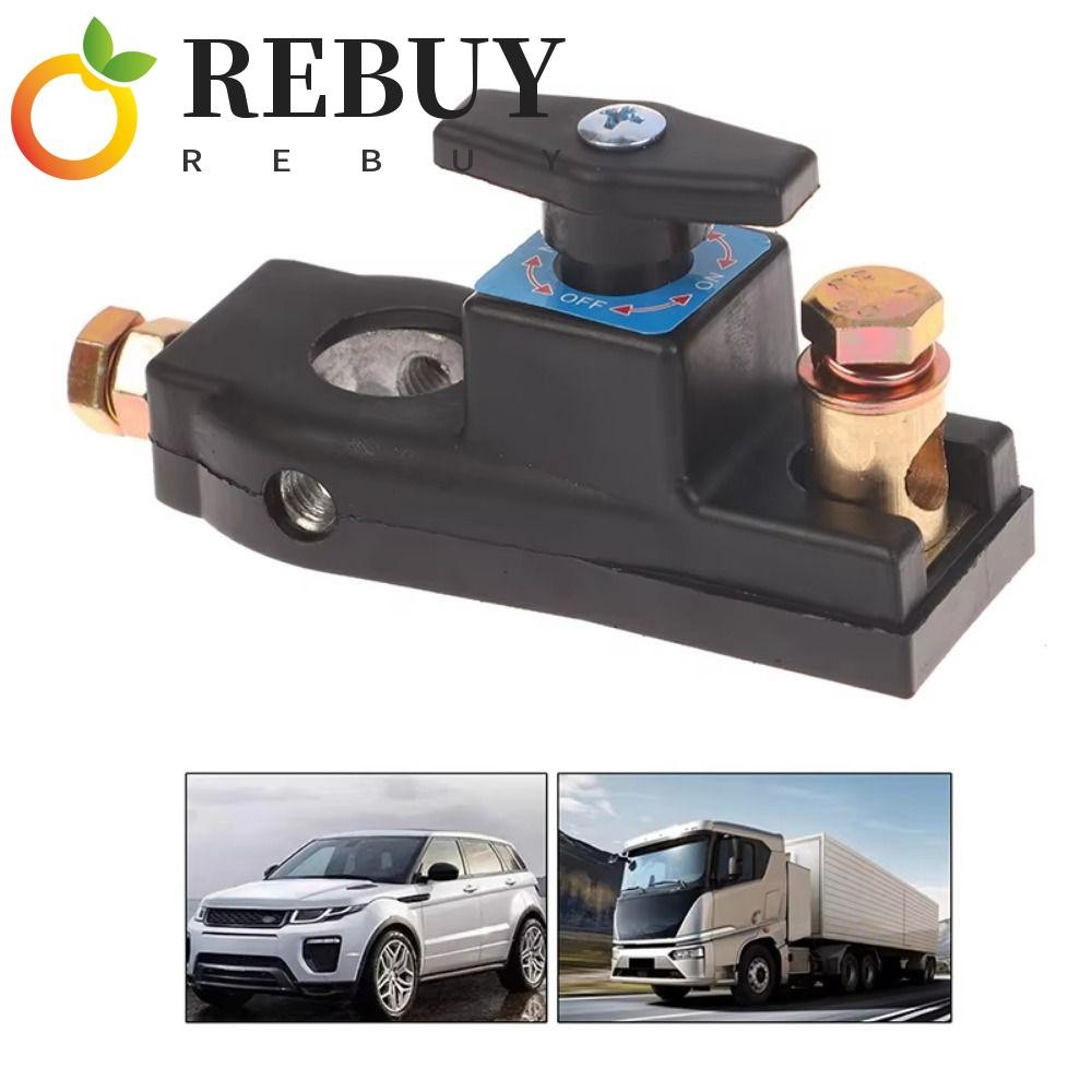 REBUY Car Battery Disconnect Switch, 12V/24V Quick Cut-off Power Cut Off Switches, High Quality ...