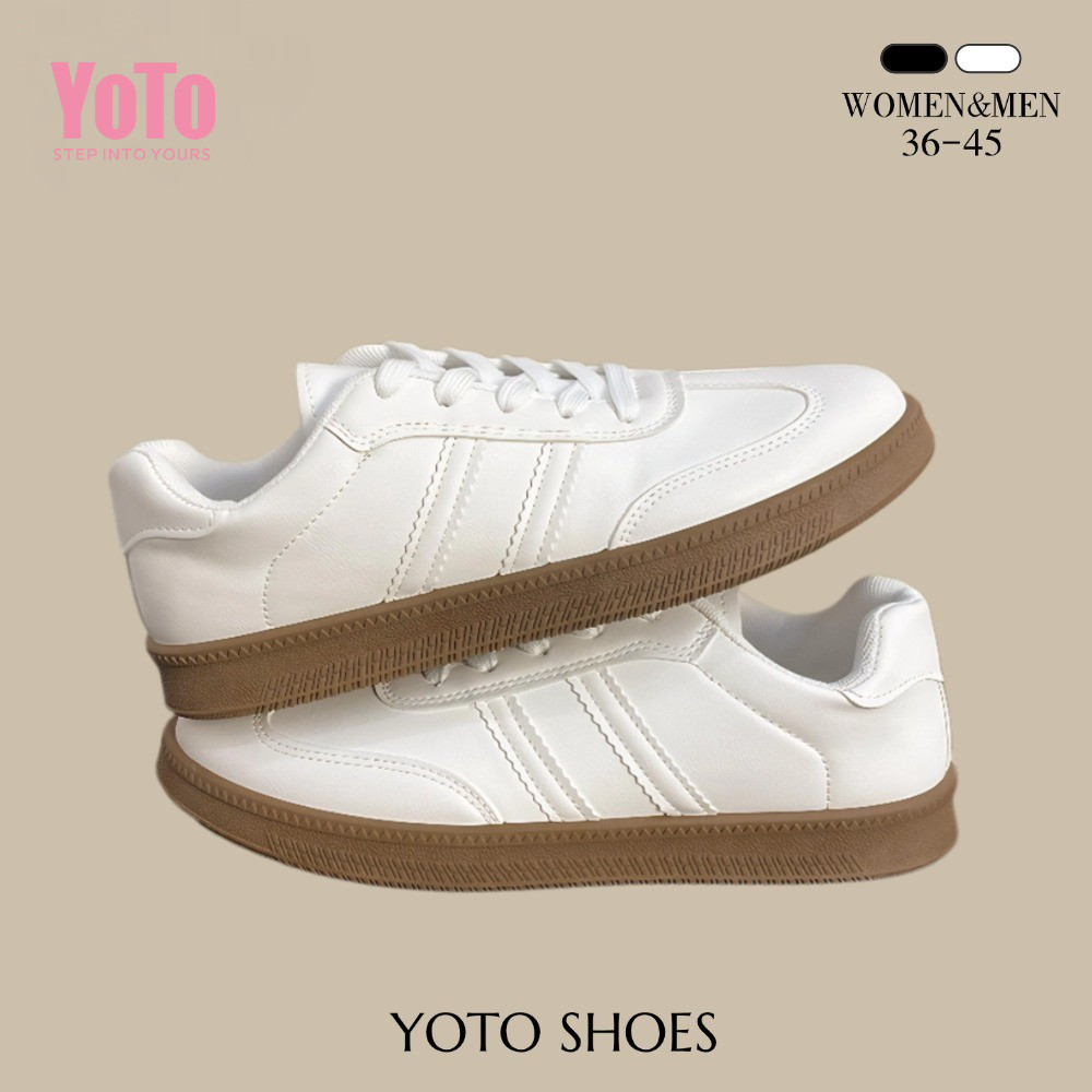 YOTO Korean Couple Rubber Shoes Casual Comfort Versatile Fashion ...