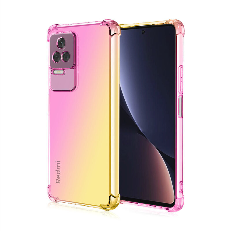 for Xiaomi POCO F4 5G/Redmi K40S Gradient Color Case Cover Soft TPU ...