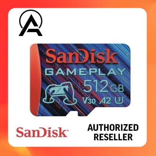 SanDisk 512GB GamePlay microSD Card for Mobile and Handheld Console Gaming SDSQXAV-512G-GN6XN ...