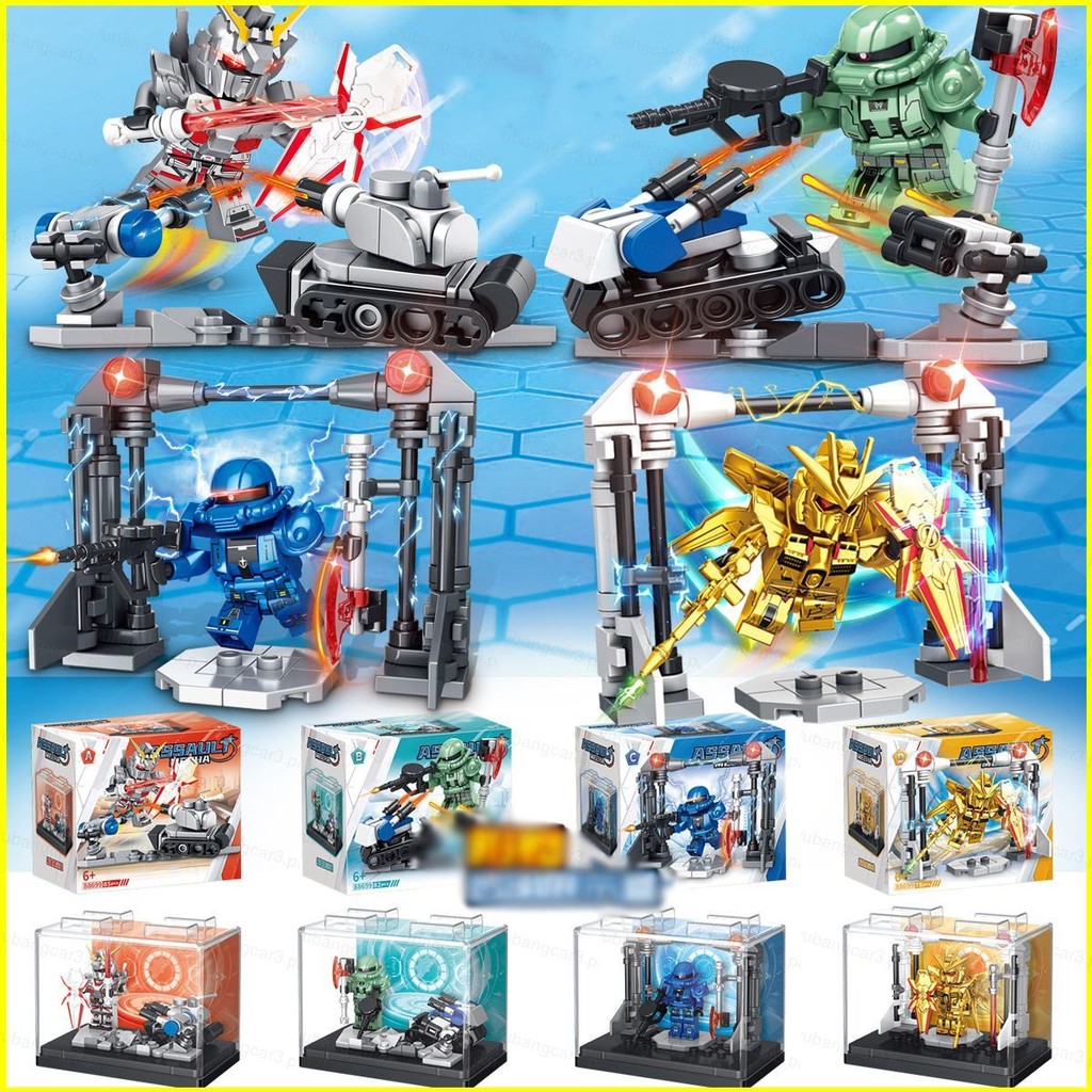 YB3 4pcs GUNDAM Zaku Building Blocks Gift For Kids Home Decor Prototype ...