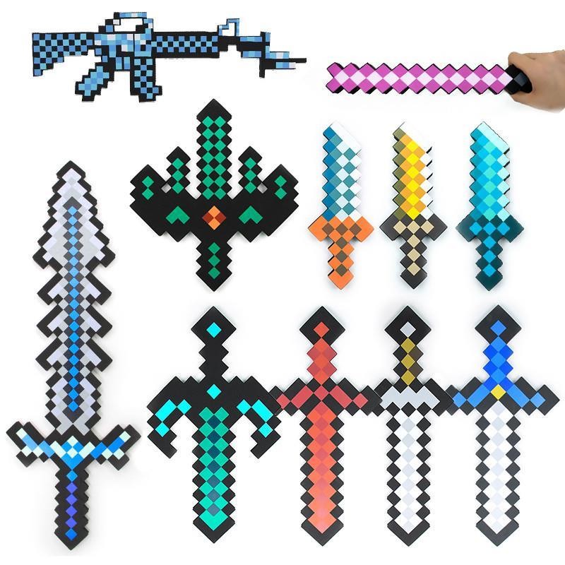 2025 New Products Minecraft Creeper Foam Diamond Swordsmanship Axe ...