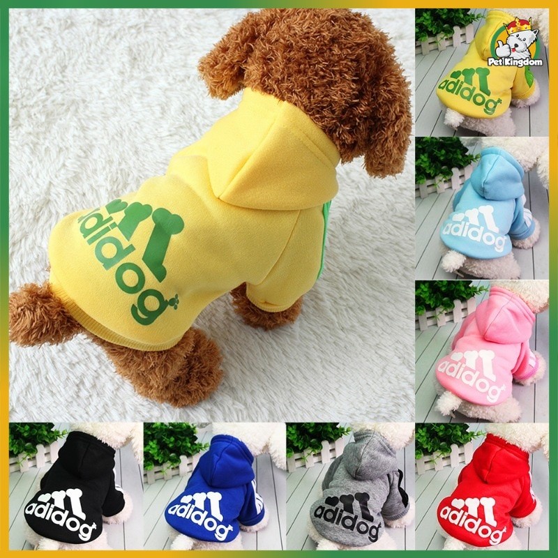 Dog Clothes Cute Cat Clothes Adidog Hoodie Pet Clothing Sweatshirt ...