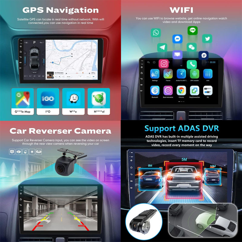 8GB+128GB Android Head Unit for Perodua Axia 2014-2022 9in 2din Quad Core Car Stereo with ...